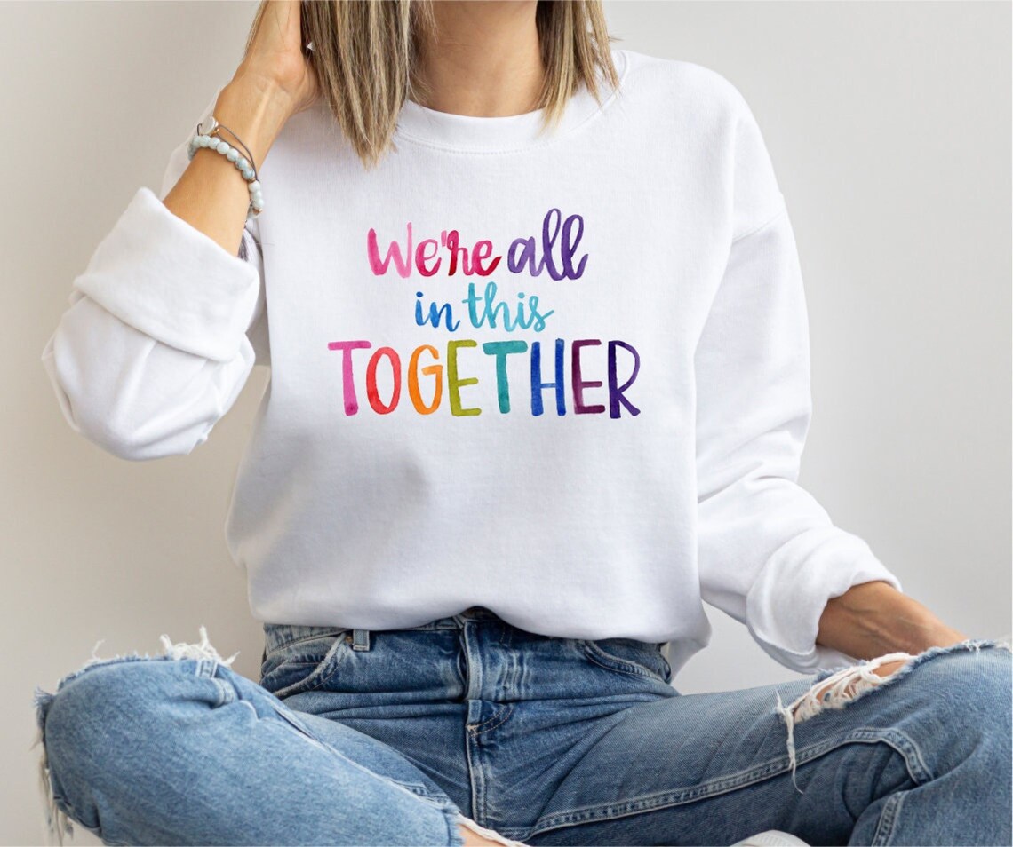 We're in This Together Diversity Unity Quote Stop Hate - Etsy