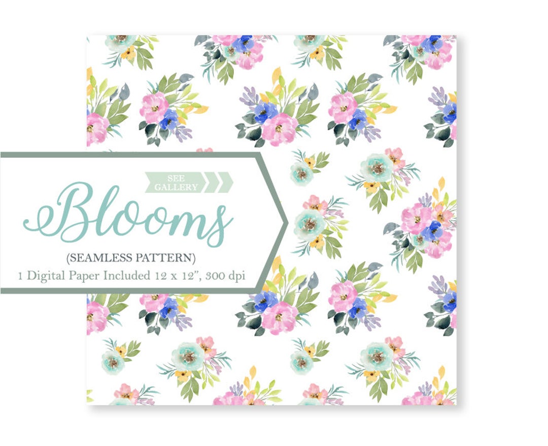 Floral Super Bundle Clipart Watercolor Flowers PNG Wedding, Bouquet ...