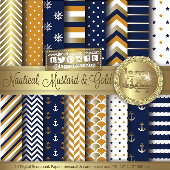 Nautical Chevron Background