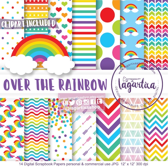 Rainbow Chevron Printables