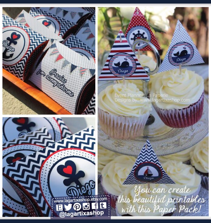 Digital Paper Navy Nautical Red Marine Girly Background Blue - Etsy