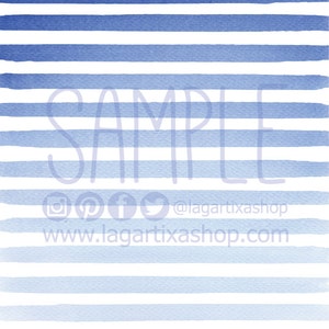 Stripes Watercolor Ombre Digital Paper Brushstrokes Pattern Rainbow ...