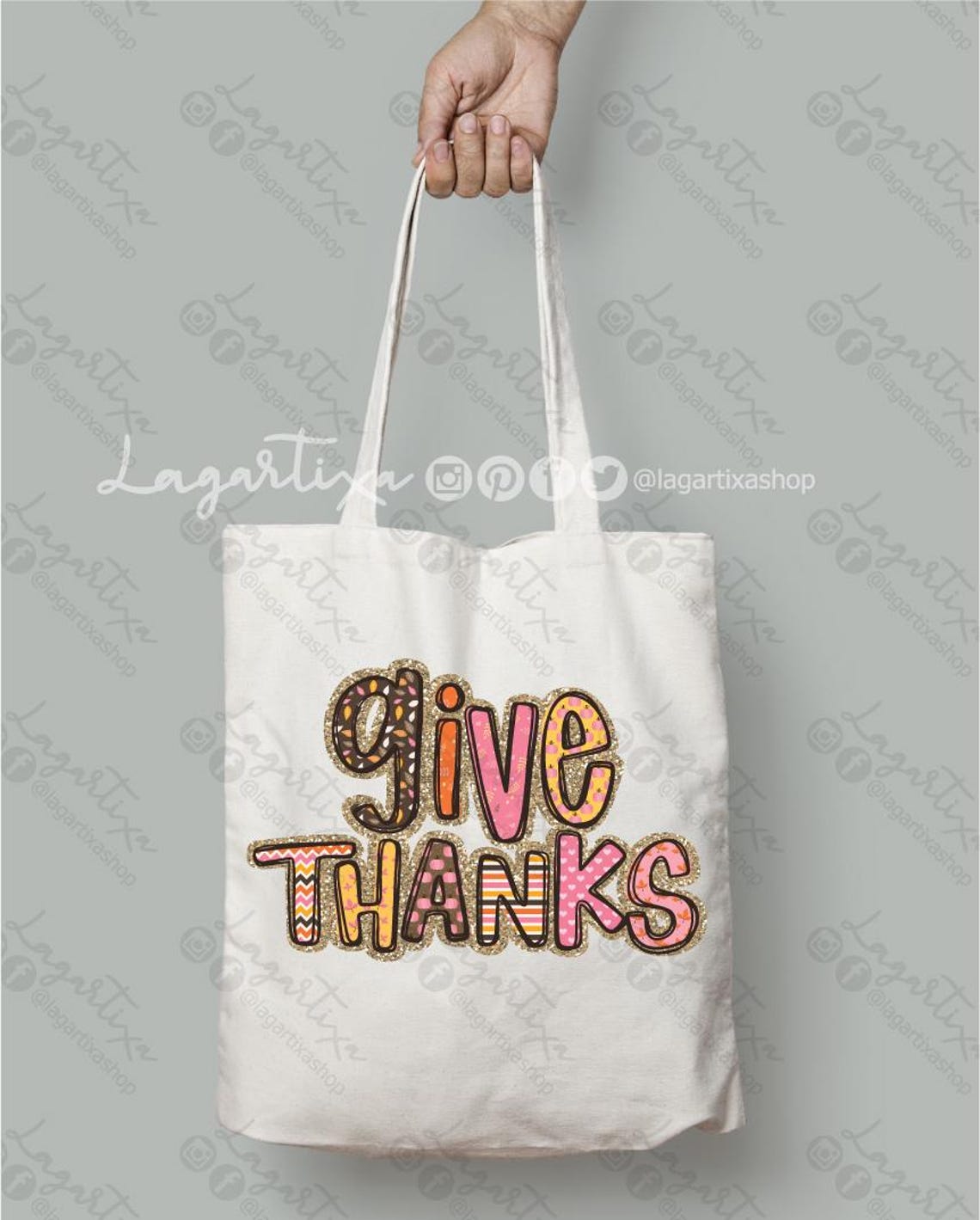 Give Thanks Digital PNG File for Thanksgiving Crafts, Fall Sublimation ...