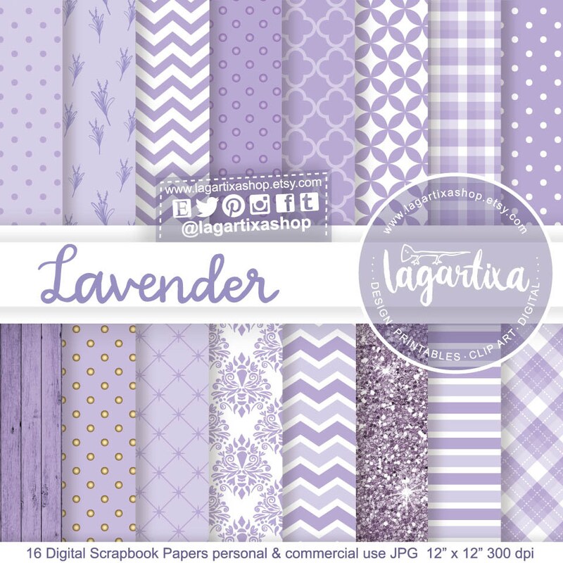 Lilac Chevron - Etsy