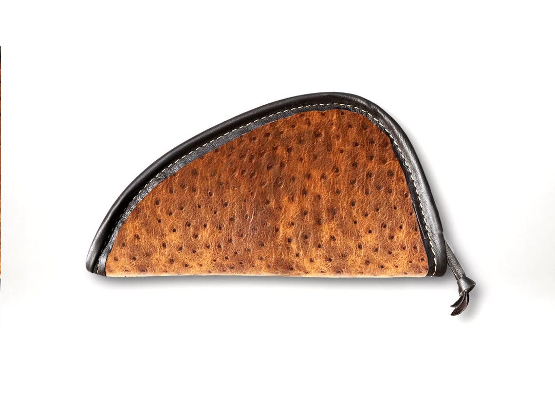 Medium Leather Pistol Case MP Ostrich MPO-7001 - Etsy