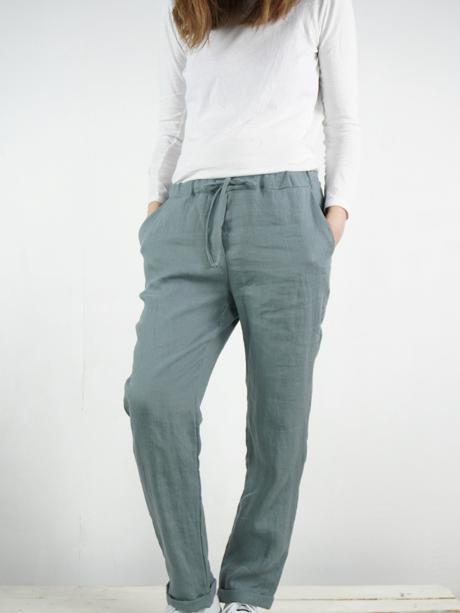 Washed Linen Pants. Linen Trousers. Linen Pants for Women. - Etsy