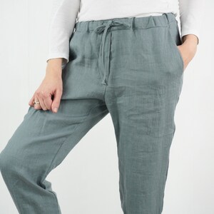 Washed Linen Pants. Linen Trousers. Linen Pants for Women. - Etsy