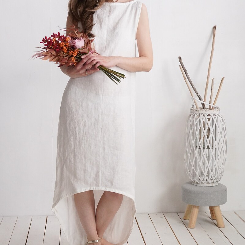 Linen Wedding Dress - Etsy