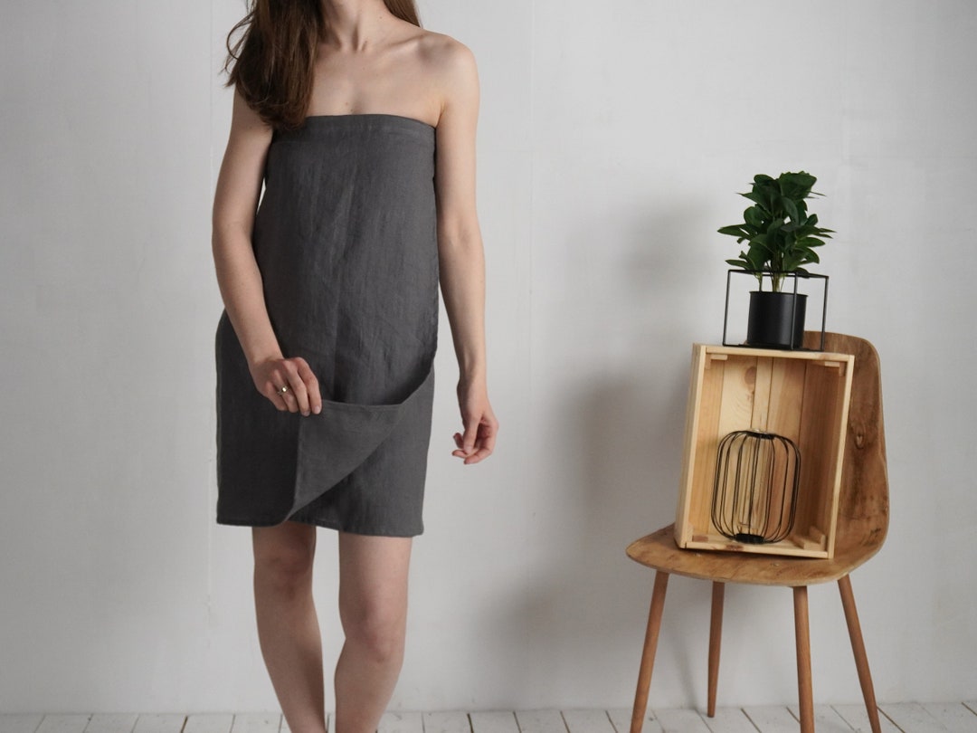 Linen Wrap Towel. Linen Spa Towel. Sauna Skirt. Linen Spa Wrap. Linen ...