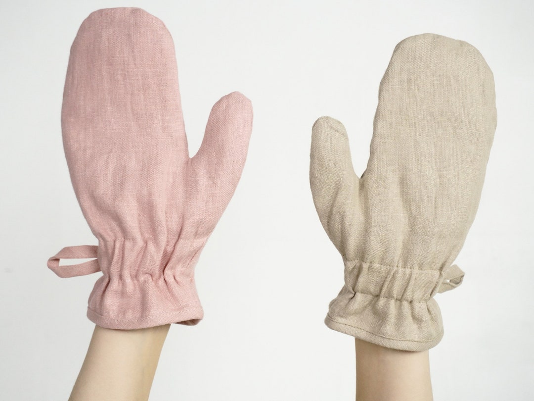 Linen Shower Glove. Sustainable Spa Mitten. Eco Friendly Bath Washcloth ...