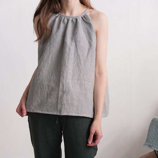 Linen Halter - Etsy