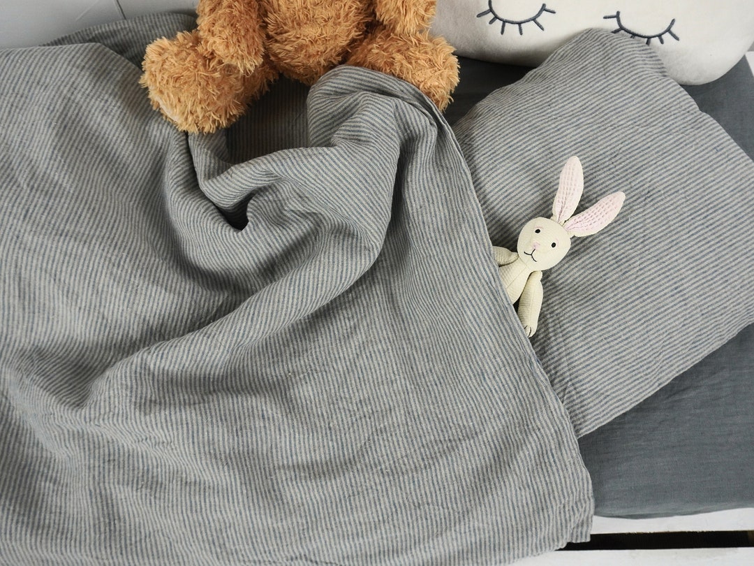 3 Pcs Baby and Toddler Linen Bedding. Baby Crib Bedding. Cot Bedding ...