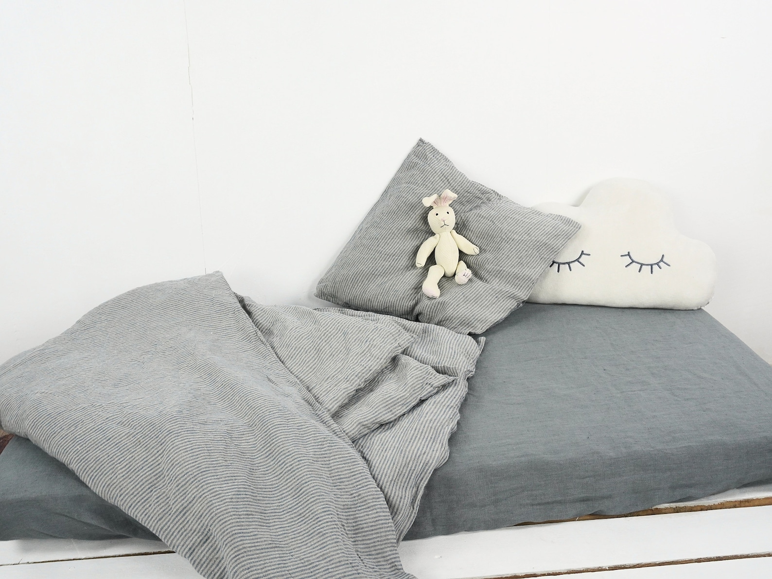 3 pcs Baby and Toddler linen bedding. Baby crib bedding. Cot | Etsy