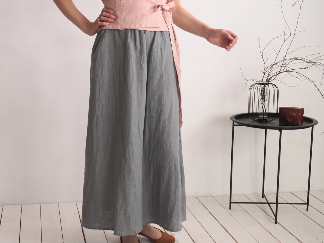 Linen Maxi Skirt. Linen Skirt. A-line Skirt. Linen Long Skirt. Linen ...
