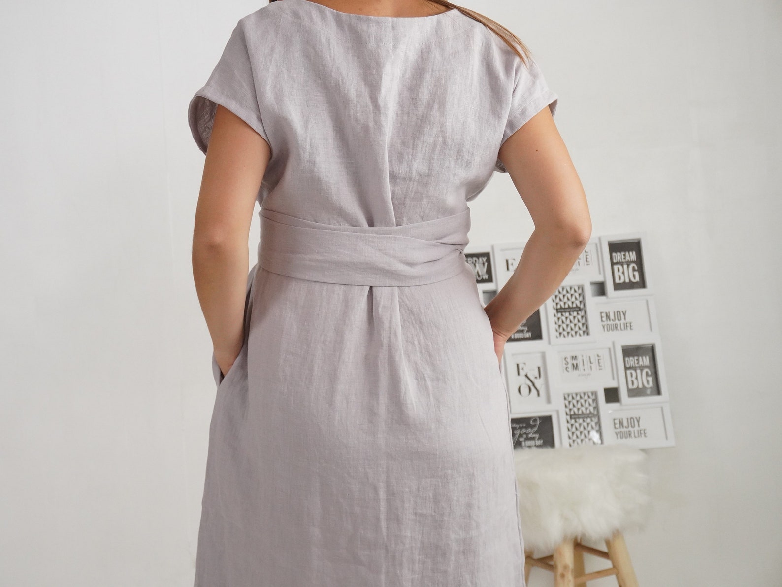 Elegant Pregnancy Dress. Pregnancy Photoshoot Dress. Linen - Etsy