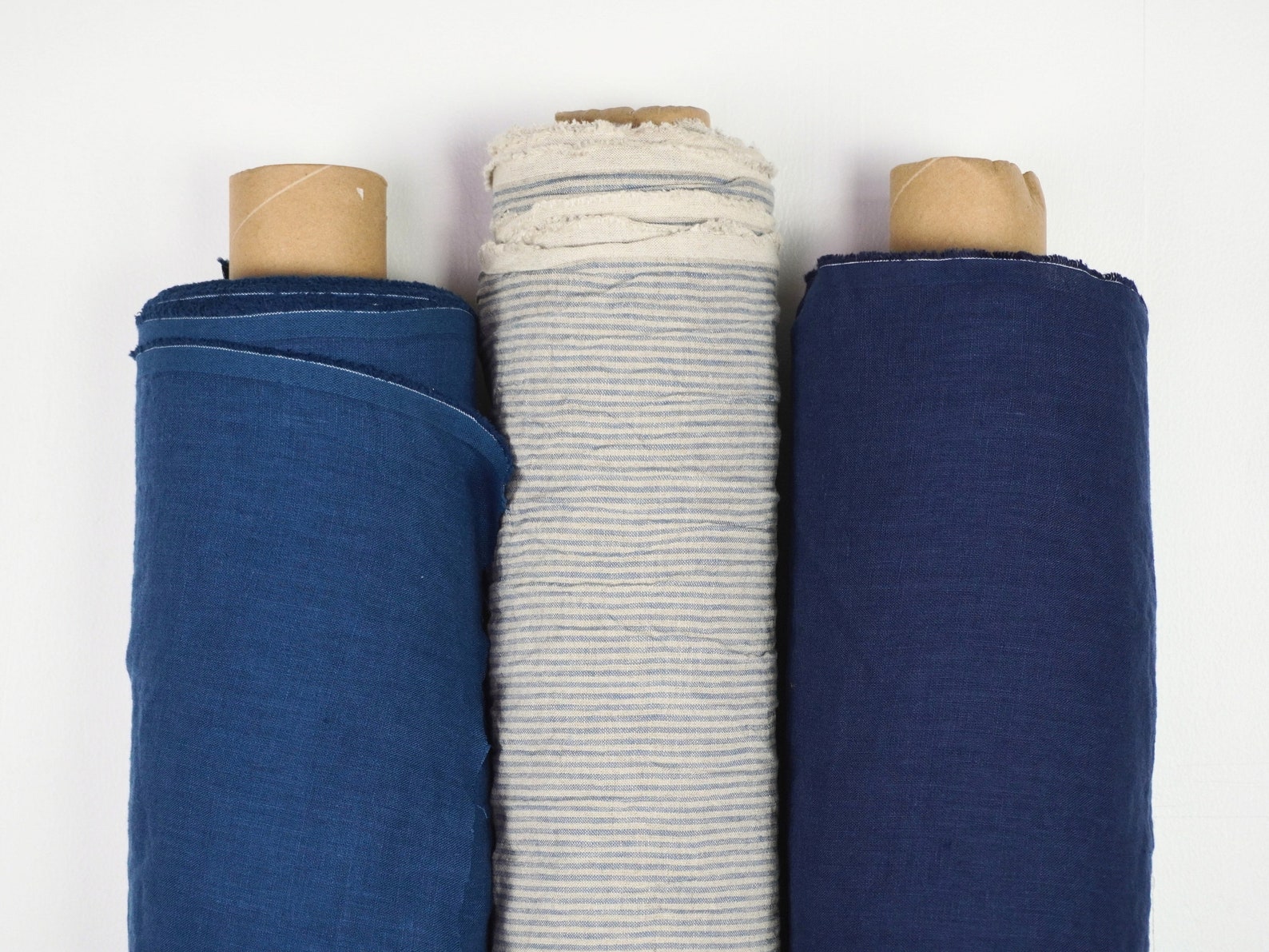 Linen fabric by yard or meter. Softened linen for sewing. | Etsy