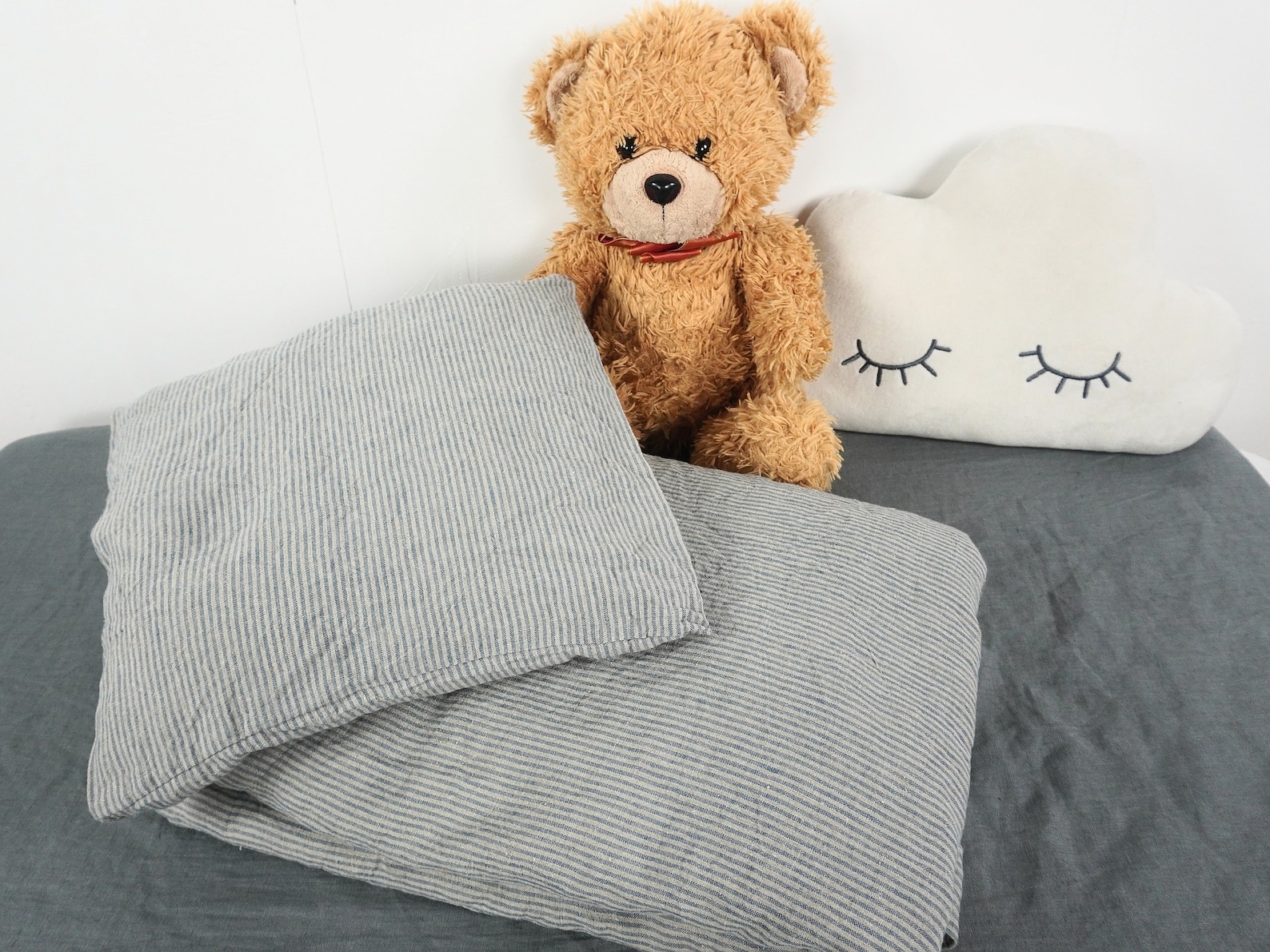 3 pcs Baby and Toddler linen bedding. Baby crib bedding. Cot | Etsy