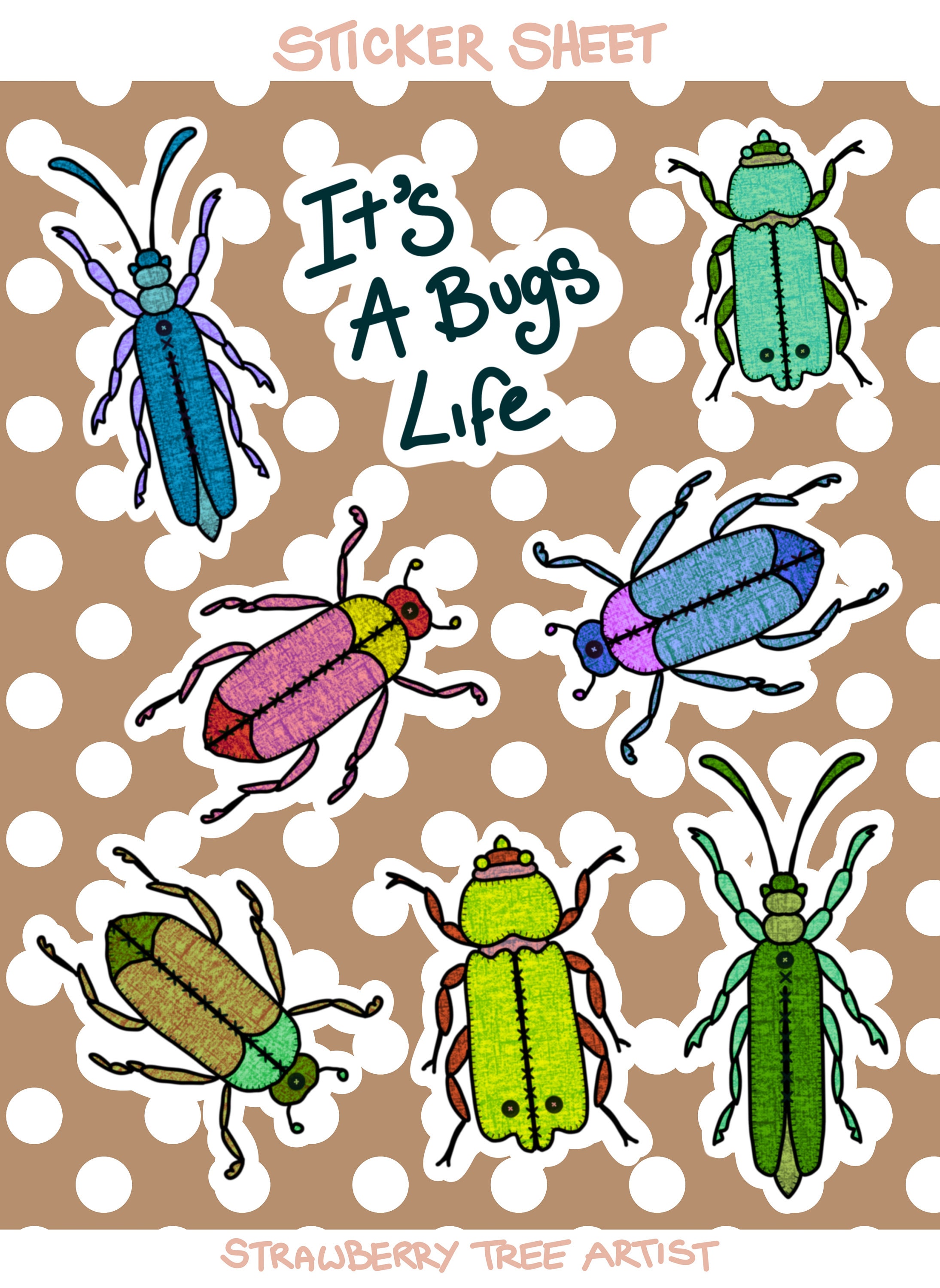 Its a Bugs Life Matte Vinyl Sticker Sheet - Etsy