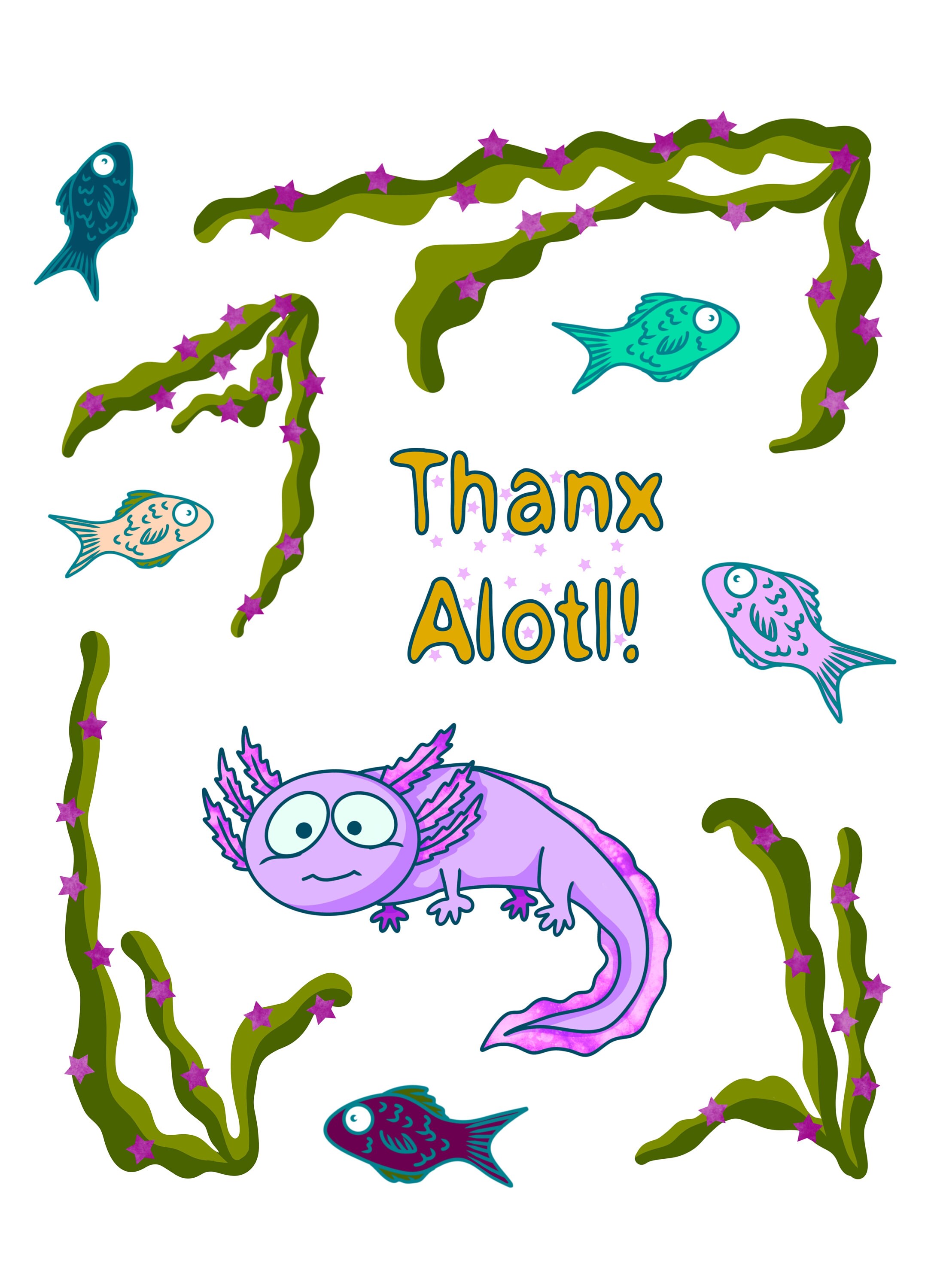 Axolotl SVG Thanks Alotl, Svg Bundle, Svg Axolotl, Svg Fish, - Etsy UK