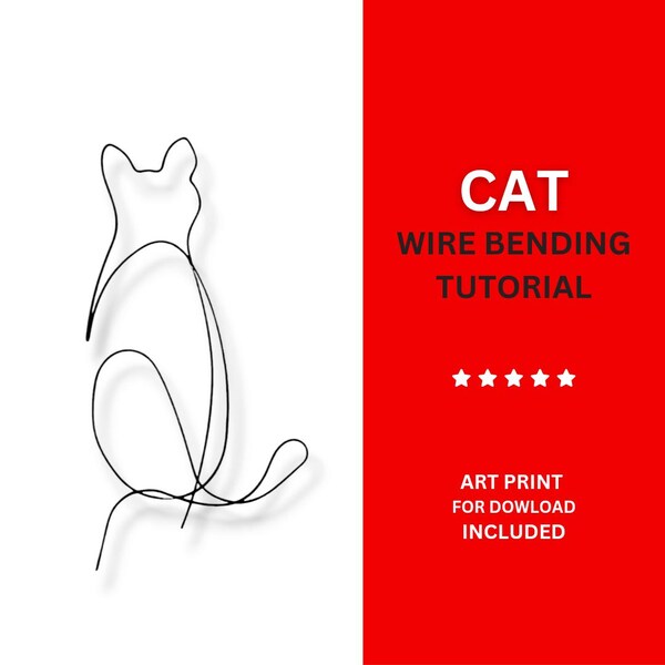 Wire Cat - Etsy