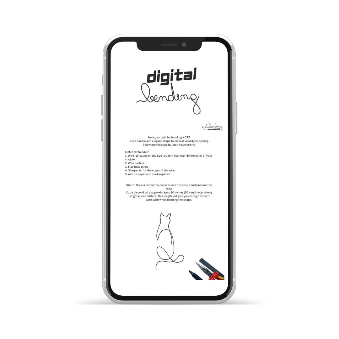 Cat Wire Craft Tutorial Only Digital Download DIY Easy Wire - Etsy