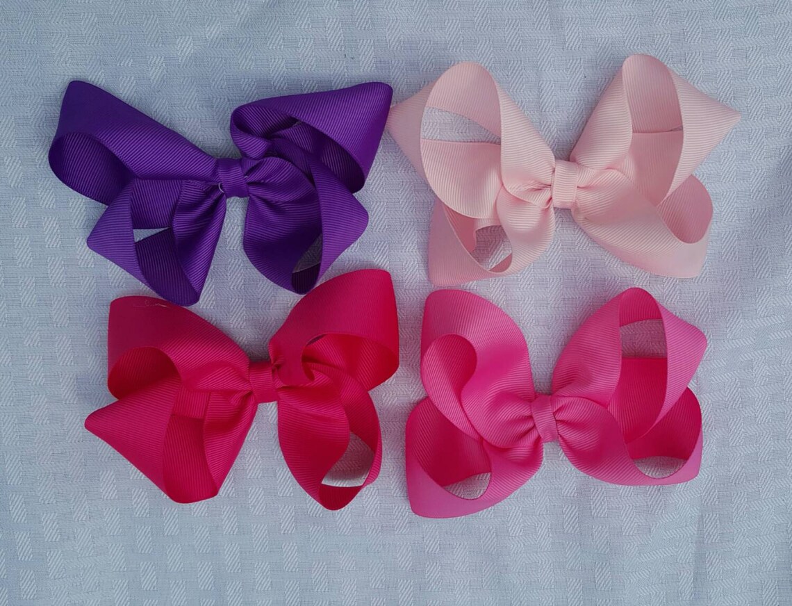 boutique-bows-5-inch-boutique-bows-hair-bows-5-inch-hair-etsy