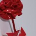 Rose Flower With Stalk Red - Etsy