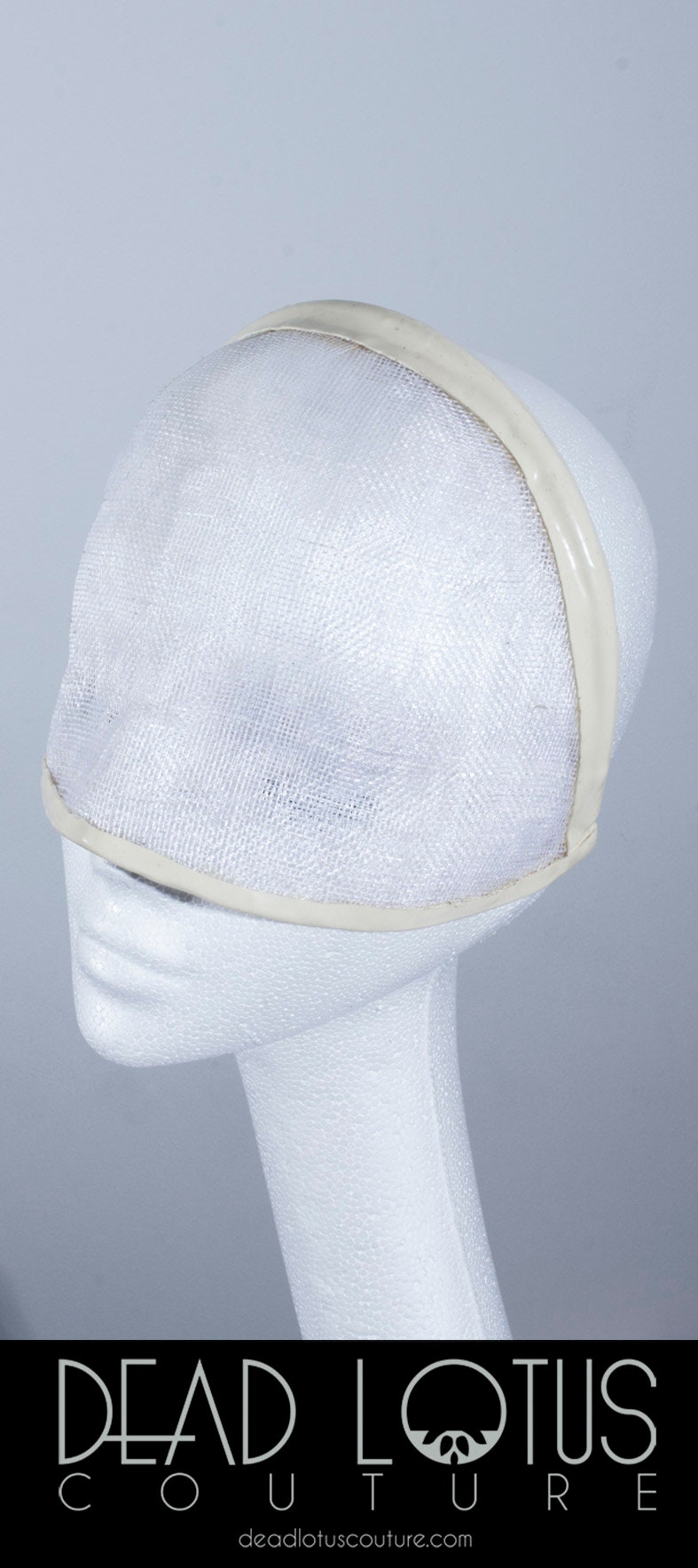 OMBRA Mask Headband White Mesh and Latex Elegant Headband - Etsy