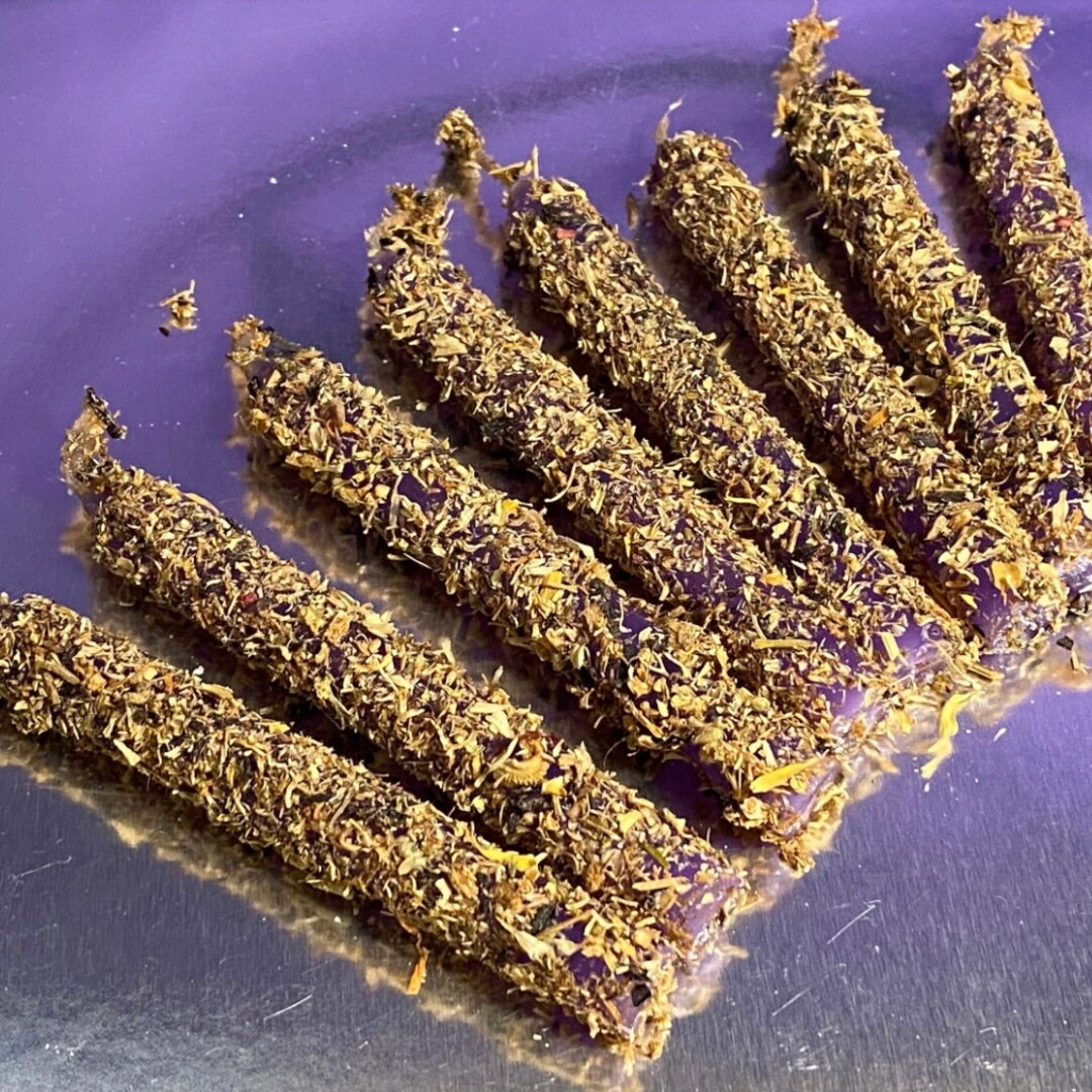 One Purple Divination Four Inch Spell Candle. Dressed With Altar Oil ...