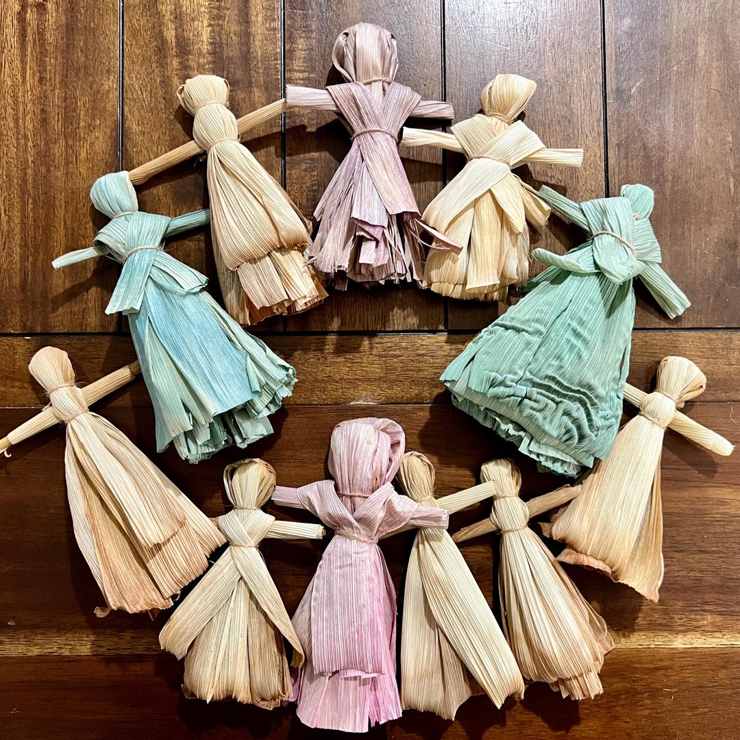 Corn Husk Doll • Harvest Doll for Altar • Poppet • Grain Doll • Pagan ...