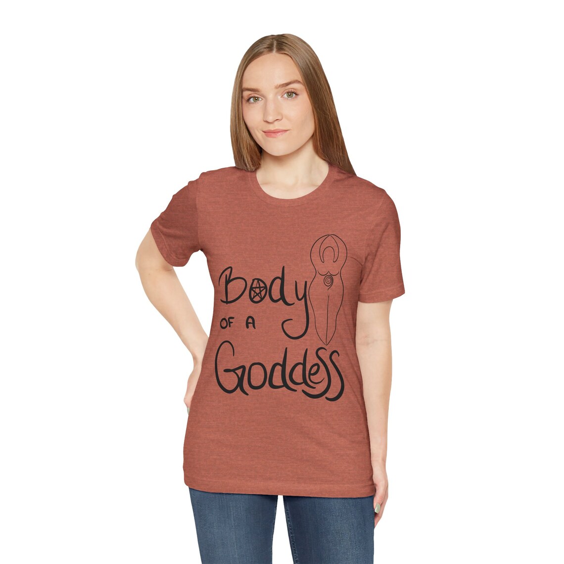 Body of a Goddess Tee Plus Sized Clothes Witch T-shirt Body Positivity ...