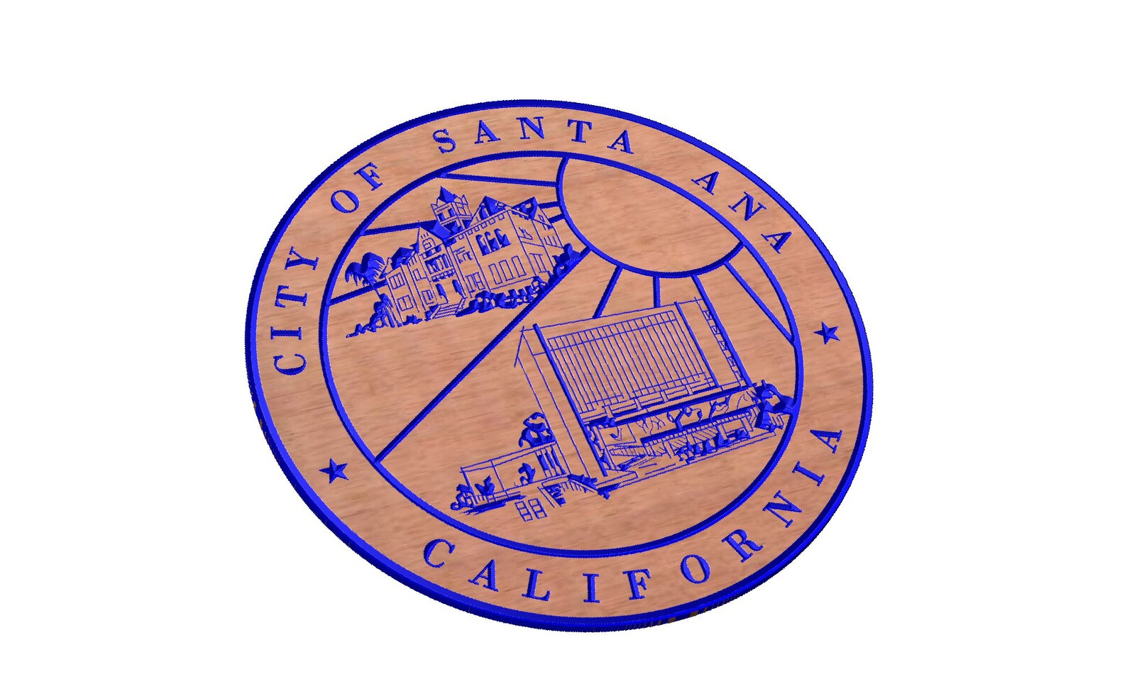 City of Santa Ana California Seal SVG | Etsy