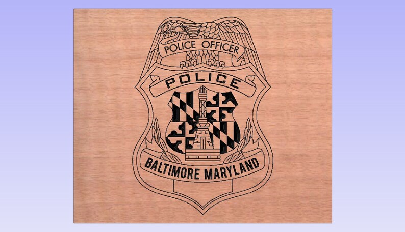 Baltimore City Police Badge SVG | Etsy