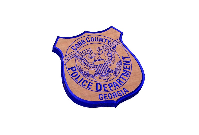 Cobb County Georgia Police Badge SVG | Etsy