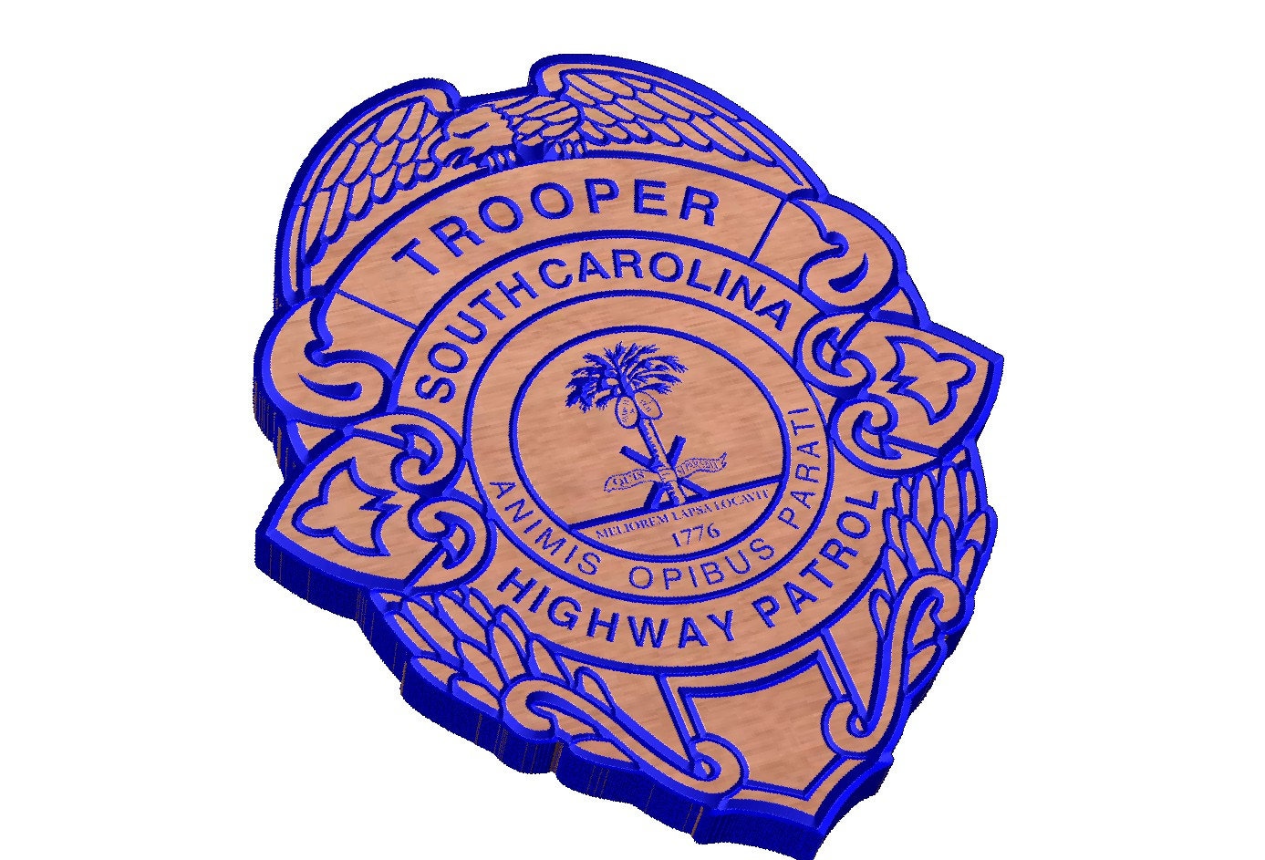 South Carolina Highway Patrol Badge SVG | Etsy
