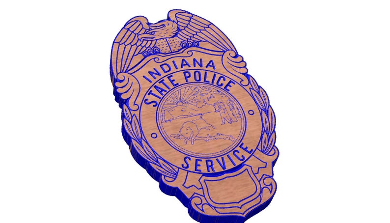 Indiana State Police Badge SVG | Etsy
