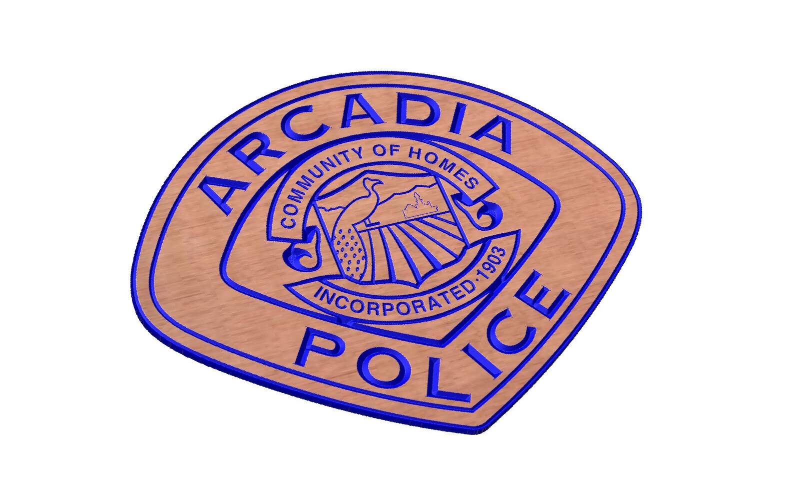 Arcadia Police Shoulder Patch | Etsy