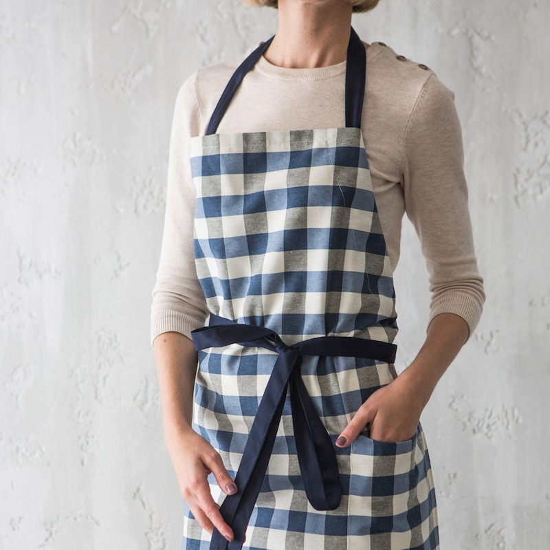 Gingham Apron - Etsy