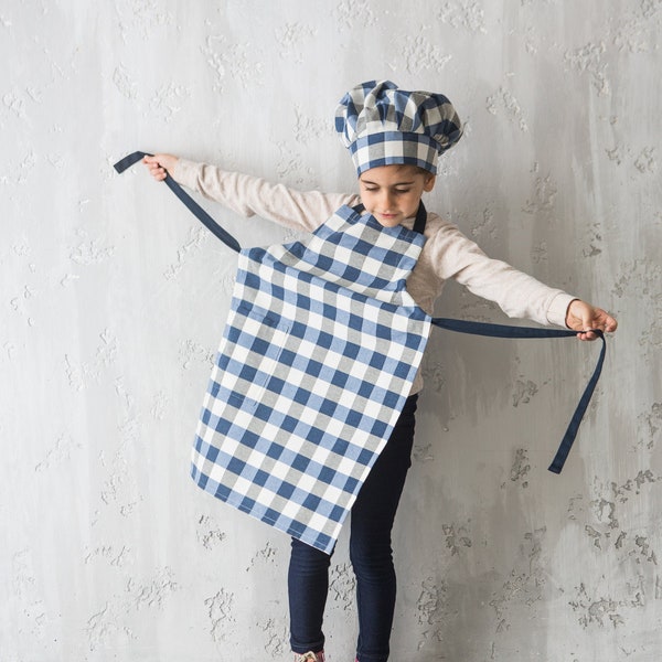 Kids Apron and Chef Hat - Etsy UK