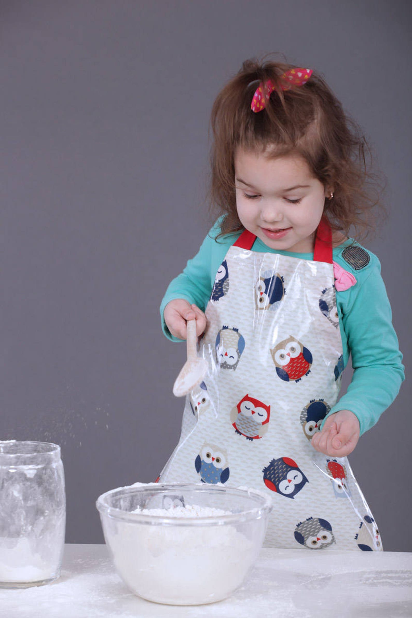 Wipe Clean PVC Aprons for Kids - Oilcloth Toddler Apron - Wipeable ...
