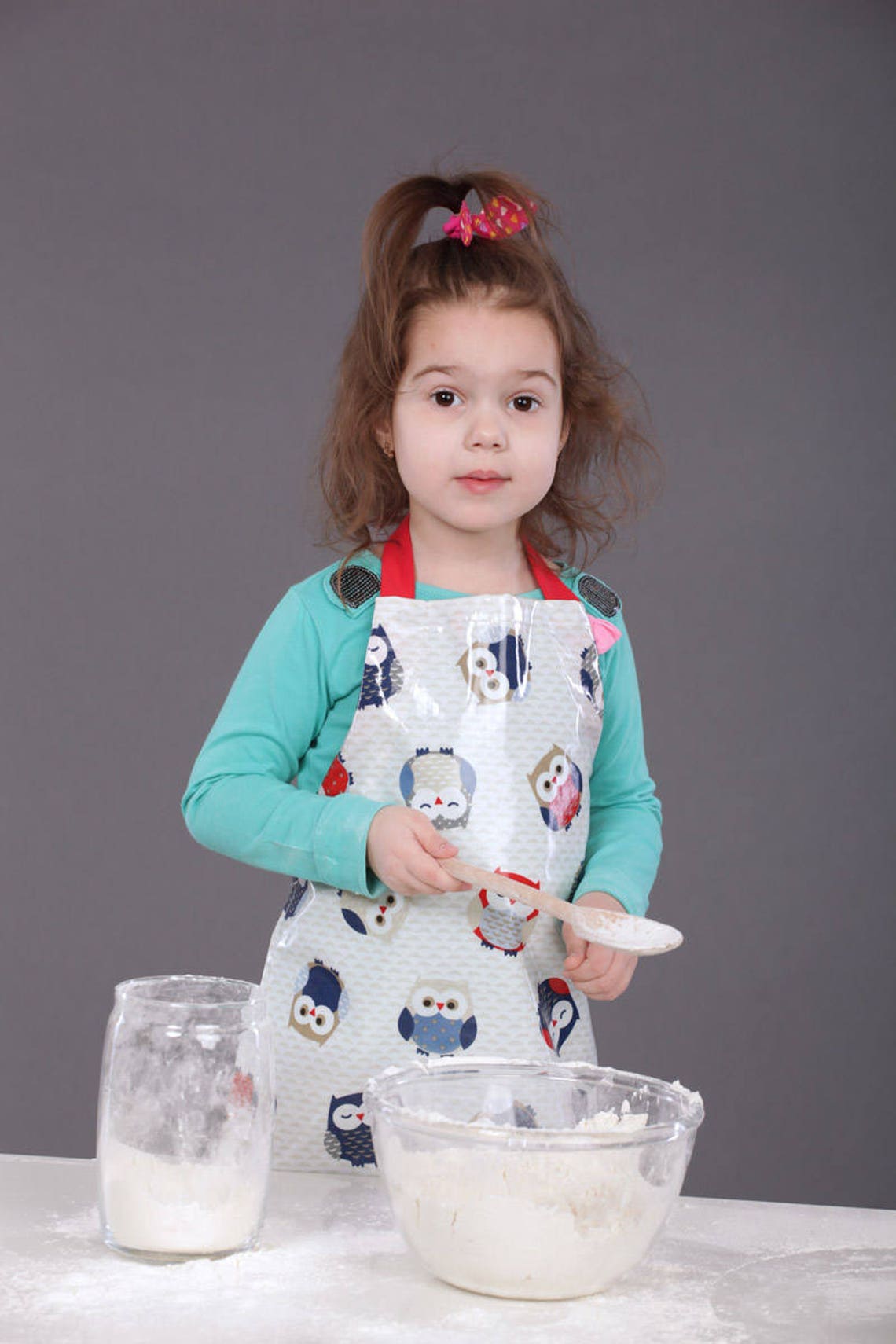Wipe Clean PVC Aprons for Kids - Oilcloth Toddler Apron - Wipeable ...