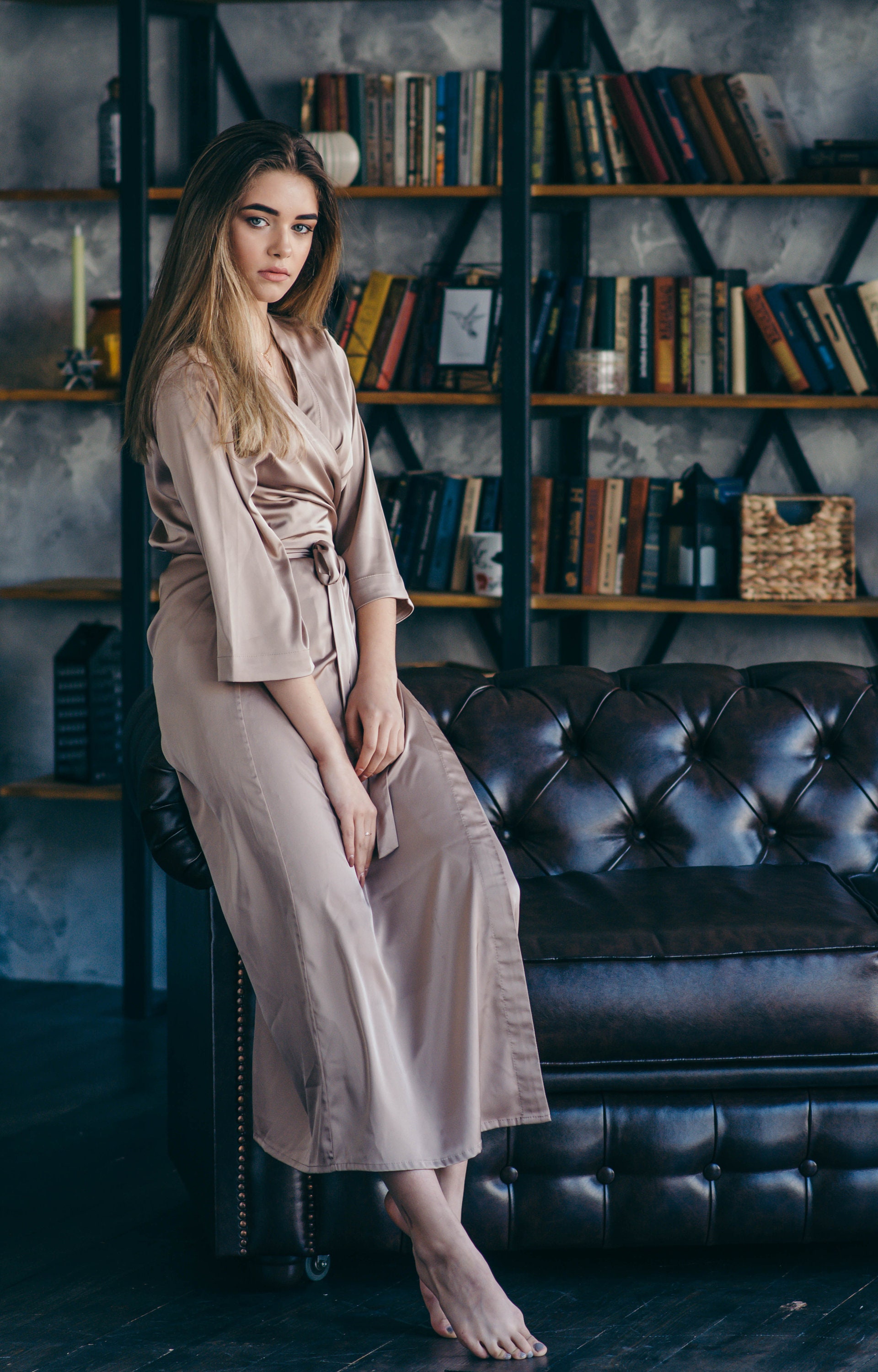 Long Robe Satin Robe Long Bridesmaid Robes Bridesmaid Gift | Etsy