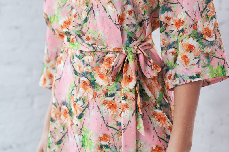 Floral Robe Floral Bridesmaid Robe Floral Dressing Gown | Etsy