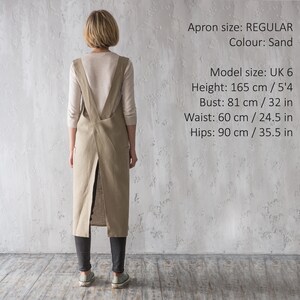 Plus Size Apron Plus Size Linen Pinafore Large Apron Aprons for Women ...