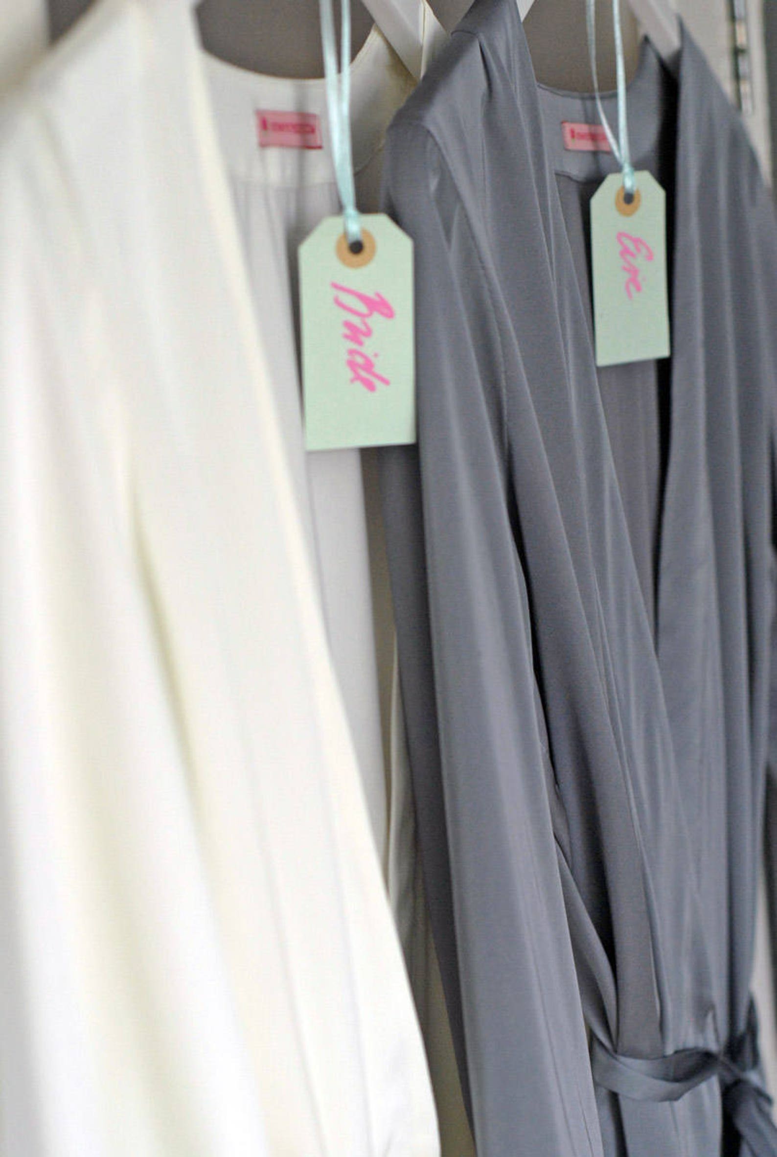 Satin Bridesmaid Robes Wedding Robes Bridesmaid Robes Set of - Etsy