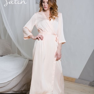 Ivory Robe - Long Robe - Long Bridal Robe - Long Wedding Robe ...