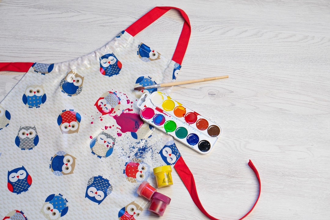 Wipe Clean PVC Aprons for Kids - Oilcloth Toddler Apron - Wipeable ...