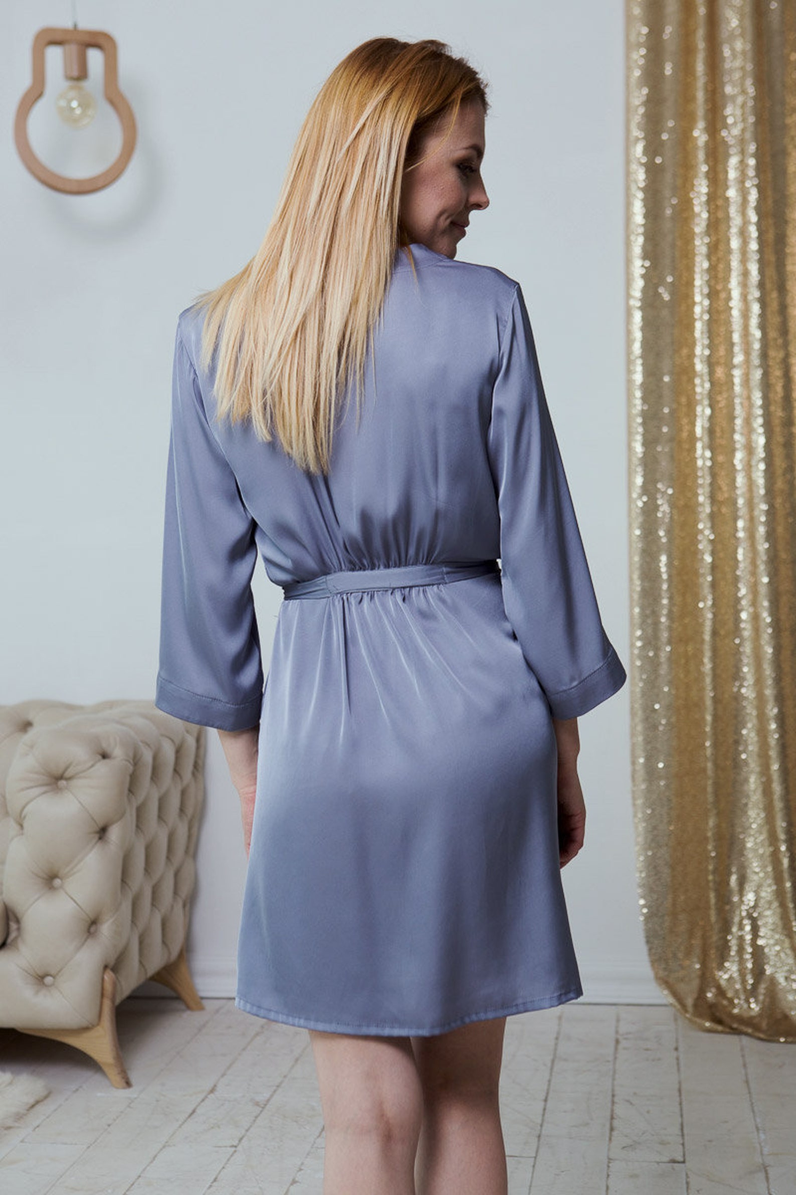 Satin Bridesmaid Robes Wedding Robes Bridesmaid Robes Set of - Etsy