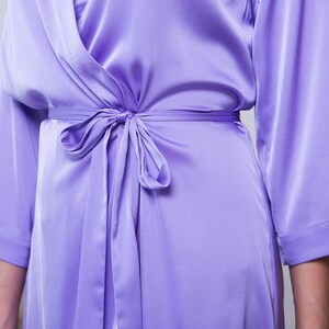 Purple Robe Purple Bridal Robe Purple Kimono Wedding Robes - Etsy