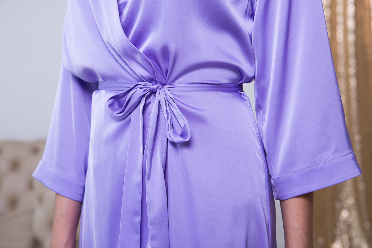 Purple Robe Purple Bridal Robe Purple Kimono Wedding Robes | Etsy